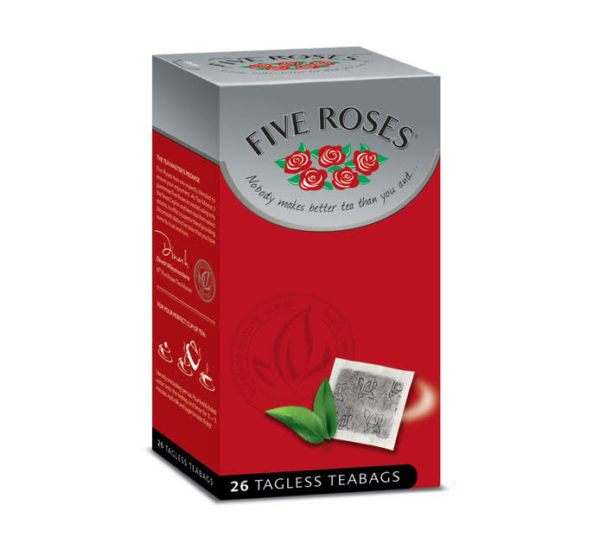 Five Roses Ceylon Blend 26 Tagless Teabags